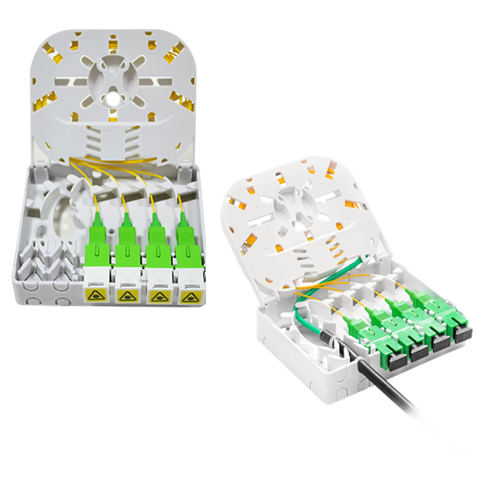 FTTH 4-Port Fiber Rosette Box | contact Us +971 555721321